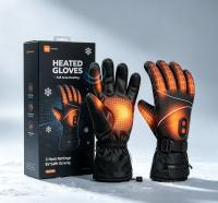 China Graphene Sheet Electric Warm Gloves 5V Battery Operated Thermal Heating Gloves, Adjustable Temp Windproof Waterproof Heated Hand Warmers for Outdoor Sports Ski Cycling for sale