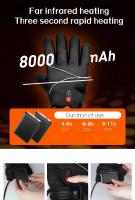 China Battery Powered Electric Heated Gloves Graphene Thermal Heating Gloves 40-65℃ Adjustable Windproof Waterproof Heated Hand Warmers Unisex Winter Gloves for Ski Cycling Motorcycle Outdoor Sports for sale
