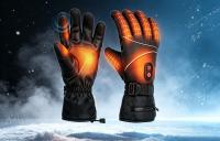 China Touchable screen graphene heated hand warmer, durable and adjustable temperature waterproof, windproof, snow proof electric gloves for sale
