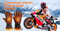 China Touchable screen graphene heated hand warmer, durable and adjustable temperature waterproof, windproof, snow proof electric gloves for sale