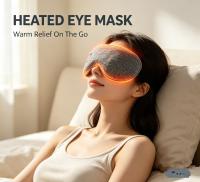China Adjustable Temperature Heated Eye Mask | Super Soft PU Portable Fast Heating Eye Mask 1000mAh Battery for Eye Fatigue Relief for sale