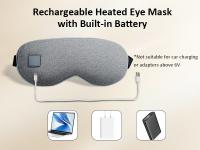 China Unisex Heated Eye Mask, USB Rechargeable Soft Knit Fabric Thermal Eye Mask, Adjustable Temperature Warm Compress Eye Mask to Relieve Eye Fatigue for Men Women Home Office Travel for sale