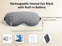 China Electric Heated Eye Mask Built-in Carbon Fiber Heating Sheet, Soft Inner Lining Insulation Cotton Warm Eye Mask, 1000mAh Portable Adjustable Temp Heating Eye Mask to Soothe Tired Eyes for sale