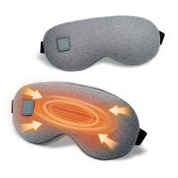 China Adjustable Temperature Heated Eye Mask | Super Soft PU Portable Fast Heating Eye Mask 1000mAh Battery for Eye Fatigue Relief for sale