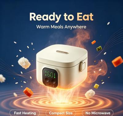 China Multi-temperature USB Electric Heated Lunch Box, 304 Stainless Steel Portable Food Heating Box, 3-4 Hours Heat Preservation, 500ml Capacity Outdoor Food Warmer for Travel Camping for sale