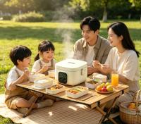 China Multi-temperature USB Electric Heated Lunch Box, 304 Stainless Steel Portable Food Heating Box, 3-4 Hours Heat Preservation, 500ml Capacity Outdoor Food Warmer for Travel Camping for sale