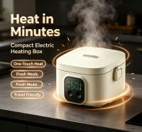 China Pasteurization Electric Heated Lunch Box USB Powered, 500ml 304 Stainless Steel Food Heating Container, Multi Temperature Control for sale