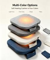China Portable USB Graphene Heated Seat Cushion Soft Linen‑Cotton Heating Chair Pad 3‑Speed Temperature Adjustment Warm Cushion Multi‑Color Available for Home Office Travel Car Use for sale
