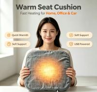 China 3cm thick lightweight graphene heating cushion 3-speed USB heating pad, suitable for different household and office chairs for sale