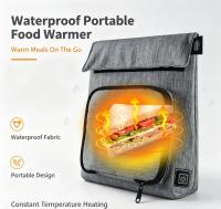 China USB Heated Waterproof Food Warmer, Portable 3 Levels 50‑59℃ Adjustable Temperature Food Heating Bag, Washable Removable Charging Leak‑Proof Food Warmer Pouch for Travel Outdoor School Picnic for sale