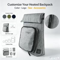 China OEM ODM Custom Logo USB Heated Food Warmer Pouch, Waterproof Leak‑Proof Washable Removable Charging Heating Bag for Travel Picnic School for sale