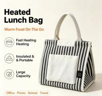 China Portable Heated Lunch Bag USB Powered, Rapid Heating Electric Food Warmer with 3 Temperature Modes, Lightweight 0.295KG Thermal Tote for Office, School & Outdoor for sale