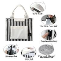 China Portable Heated Lunch Bag USB Powered, Rapid Heating Electric Food Warmer with 3 Temperature Modes, Lightweight 0.295KG Thermal Tote for Office, School & Outdoor for sale