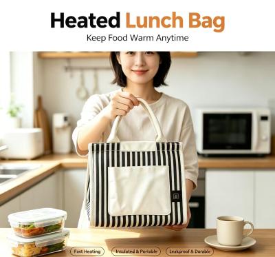 China The Ultimate Portable Food Warmer for Road Trips, Camping & Office — USB Powered Heated Lunch Bag with Rapid Heating Technology for sale