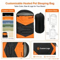 China Custom OEM ODM Heated Dog Sleeping Bag 3‑Level Adjustable Temperature, Private Label Hollow Cotton Pet Sleeping Bag 71*108cm, Custom Logo & Packaging for Camping Travel Home Outdoor, CE FCC Certified for sale