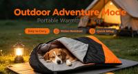 China Compact Easy‑to‑Store Heated Dog Sleeping Bag, Lightweight 0.93kg Foldable Pet Sleeping Bag for Small Medium Various Dog Breeds, Perfect for home and Cold Weather Outdoor Activities for sale
