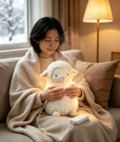 China Warm Sheep Rechargeable Hand Warmer,3‑Level 40‑50‑60℃ Adjustable Temperature,6‑8H Long Lasting Portable Pocket Heater,Polyester Fiber Winter Heating Gift for Indoor Outdoor Use for sale