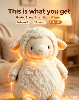 China Adorable Sheep‑Shaped USB Powered Heating Pad,3‑Tier 40‑60℃ Temperature Control,Soft Skin‑Friendly Polyester,Kid‑Safe for Home Daily Use,Portable On‑the‑Go Hand Warmer with 6‑8H Runtime for sale