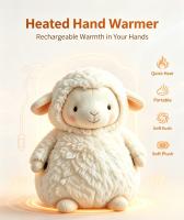 China Kids Friendly Portable Sheep Hand Warmer,Powered by USB Power Bank for Easy Carry,Soft Gentle‑Touch Fabric for Household Indoor Use,3‑Level Heat Setting 40‑50‑60℃,Long‑Lasting 6‑8‑Hour Working Time for sale