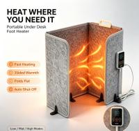 China Electric Heated Foot Warmer Pad, Windproof Waterproof 3 Gear Temperature Control 53*97cm Customizable 220V Heating Foot Plate for Winter Home Office Use for sale