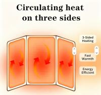 China Custom Size Electric Heated Windproof Warm Foot Plate 220V 165W, 3-Speed Adjustable Waterproof Foot Heating Mat for Indoor Warming for sale