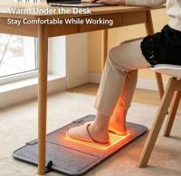 China Custom Size Electric Heated Windproof Warm Foot Plate 220V 165W, 3-Speed Adjustable Waterproof Foot Heating Mat for Indoor Warming for sale