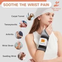 China USB Rechargeable Heated Wrist Brace with Vibration Massage, 3 Temp & Timer Settings, Heating Wrist Wrap for Carpal Tunnel Arthritis Wrist Support for sale