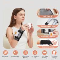 China Heated Therapy Wrist Guard, Vibration Massage Wrist Brace with 3 Heat Levels & Timing, 3000mAh USB Rechargeable Wrist Heating Wrap for sale