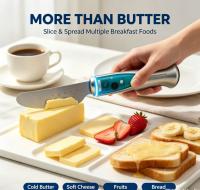 China Touch Sensing Intelligent Butter Heating Knife, Stainless Steel Alloy Waterproof Electric Butter Cutter, USB Rechargeable 1020mAh Battery 3.7V Kitchen Butter Softening & Cutting Tool for sale