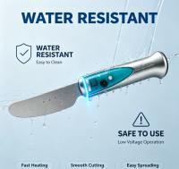 China Touch Sensing Intelligent Butter Heating Knife, Stainless Steel Alloy Waterproof Electric Butter Cutter, USB Rechargeable 1020mAh Battery 3.7V Kitchen Butter Softening & Cutting Tool for sale