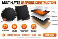 China Graphene Mirror Defogger Heating Pad, Custom Shape Size Voltage, Moisture-Resistant Flexible Film for Bathroom Mirrors for sale
