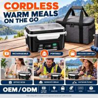China Smart Heated Lunch Box, Graphene Broad-Area Heating with Scheduled and Immediate Heat, Rechargeable Cordless Design with Removable Stainless Steel Tray, Custom Color Logo and Packaging for sale
