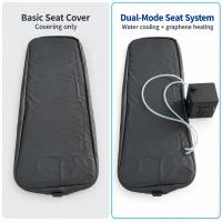 China 24V Golf Cart Dual-Mode Seat Cover, Water Cooling and Graphene Heating, Waterproof Bench Seat Cover with Buckle Straps and External Cooling Box, Custom Size Color Logo and Packaging for sale