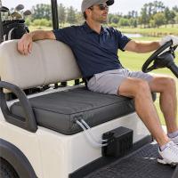 China 24V Golf Cart Dual-Mode Seat Cover, Water Cooling and Graphene Heating, Waterproof Bench Seat Cover with Buckle Straps and External Cooling Box, Custom Size Color Logo and Packaging for sale