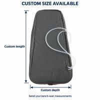 China 24V Golf Cart Dual-Mode Seat Cover, Water Cooling and Graphene Heating, Waterproof Bench Seat Cover with Buckle Straps and External Cooling Box, Custom Size Color Logo and Packaging for sale