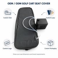 China 24V Golf Cart Dual-Mode Seat Cover, Water Cooling and Graphene Heating, Waterproof Bench Seat Cover with Buckle Straps and External Cooling Box, Custom Size Color Logo and Packaging for sale