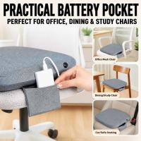 China Graphene Heated Seat Cushion, 5V USB Power Bank Heated Chair Pad with Honeycomb Graphene Film 3 Levels and Overheat Protection, Anti-Slip Base Custom Logo OEM ODM for sale