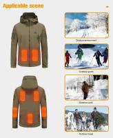 China USB Electric Heated Vest Jacket , 60degree Rechargeable Heated Jackets Xf Wj ODM Heating Hunting Clothing for sale
