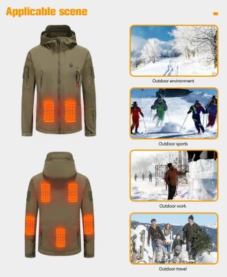 China USB Electric Heated Vest Jacket , 60degree Rechargeable Heated Jackets Xf Wj ODM Heating Hunting Clothing for sale