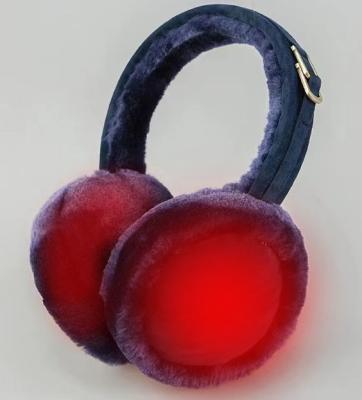 China Graphene Heated Ear Warmer Fleece Material 45degree Temperature for sale