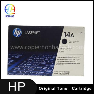 China Original Laser Toner Cartridge For HP Laserjet Enterprise 700 M712 LaserJet M725 CF214A 14A Printers  Black Toner Cartridge for sale