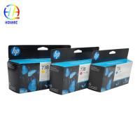China Original Ink Cartridge for HP 738B Black DesignJet 498P2A HP 738 Cyan 498N5A Magenta 498N6A Yellow DesignJet 498N7A 130ml genuine toner cartridge for sale