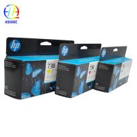 China Original Ink Cartridge for HP 738B Black DesignJet 498P2A HP 738 Cyan 498N5A Magenta 498N6A Yellow DesignJet 498N7A 130ml genuine toner cartridge for sale