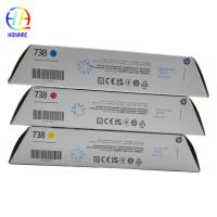 China Original Ink Cartridge for HP 738B Black DesignJet 498P2A HP 738 Cyan 498N5A Magenta 498N6A Yellow DesignJet 498N7A 130ml genuine toner cartridge for sale