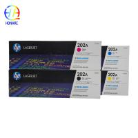 China Original Laser Toner Cartridge 202A  for HP Color LaserJet Pro M254dw MFP M281cdw, M281fdw CF500A CF501A CF502A CF503A Printer parts for sale