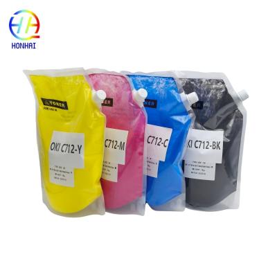 China USA Made Toner Powder CMYK Colour Set for OKI C712dn C712n C612n C612dn C612 C712 Laser Printers for sale