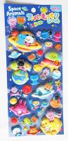 China Custom Puffy Stickers Decoration PVC 3D Foam Stickers Offset Printing For Kids for sale