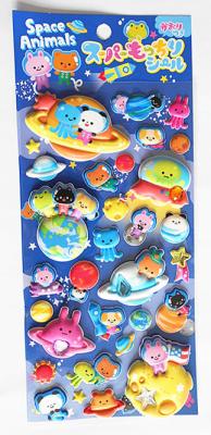 China Custom Puffy Stickers Decoration PVC 3D Foam Stickers Offset Printing For Kids for sale