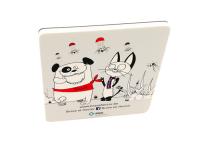China Custom CMYK Color Paper Fridge Magnet with EVA Foam Cardboard and Flexible Magnet for Gifts and Refrigerator Decoration for sale