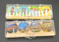 China Photo Print Fridge Magnet for Custom Tourist Souvenir Gift Crystal Glass Dome Refrigerator Magnet Plastic Box Packaging Various Size for sale
